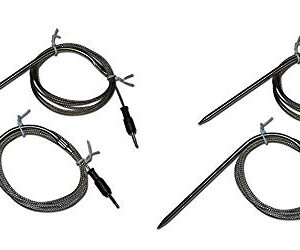 Replacement Temperature Probes for Wireless BBQ/Oven Thermometers - Cappec, iGrill, iGrill2, iGrill Mini, and Thermopro (Meat Probe x 4)