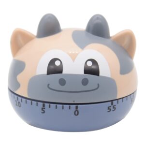 hoshen kitchen food cooking mechanical timer, learning time manager, manual timer, cartoon animal shape，cattle