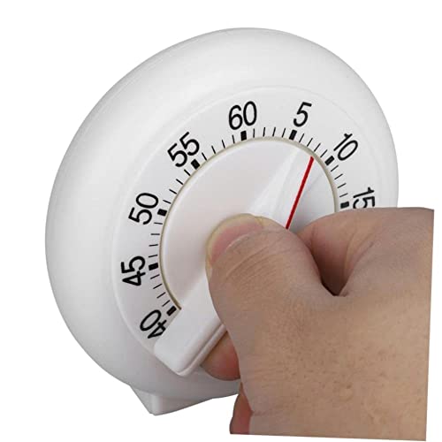 60-Minute Round Mechanical Kitchen Timer and Cooking Alarm Clock - Durable and Simple to Use