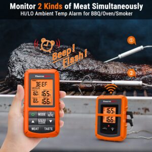 ThermoPro TP20 500FT Wireless Meat Thermometer +ThermoPro TP420 2-in-1 Instant Read Thermometer for Cooking