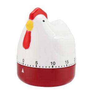 cute kitchen timer, mechanical lovely chicken timer, 60 minute egg timer, cooking timers for cooking/reading/home decor