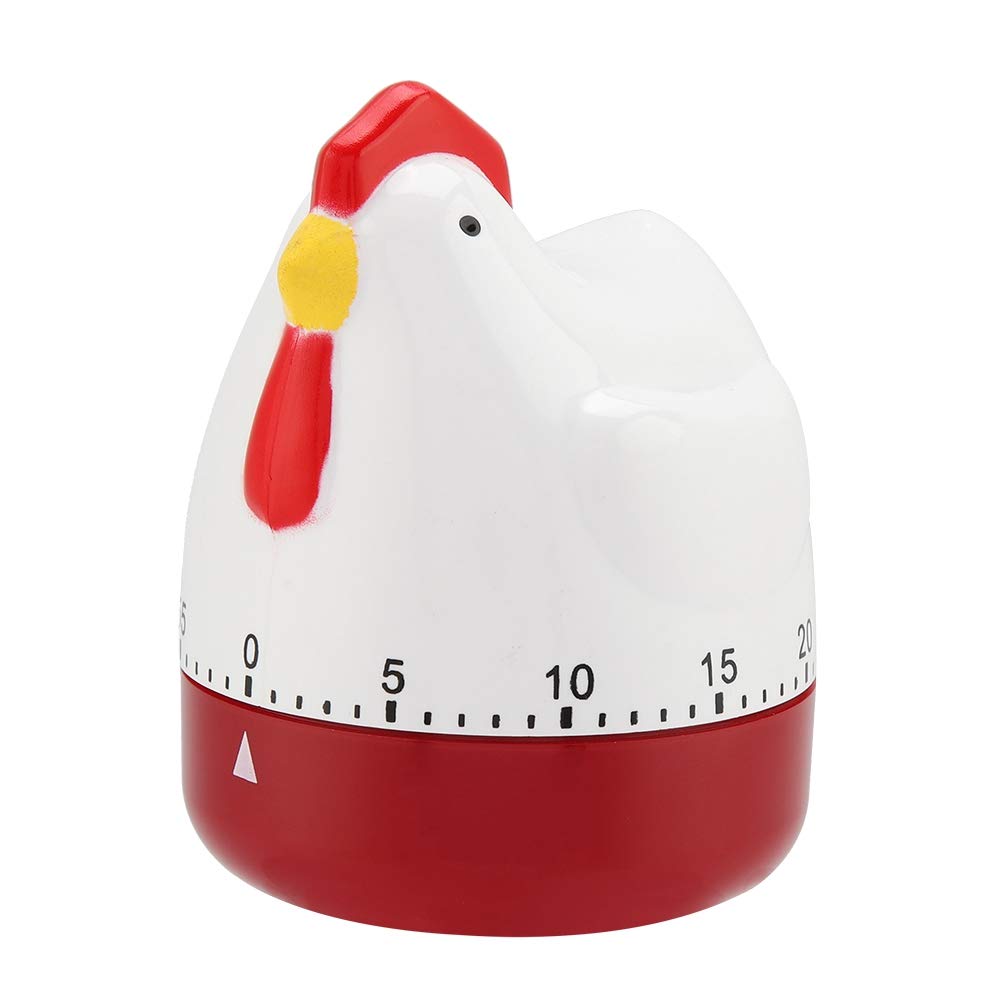 Cute Kitchen Timer, Mechanical Lovely Chicken Timer, 60 Minute Egg Timer, Cooking Timers for Cooking/Reading/Home Decor