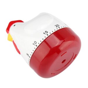 Cute Kitchen Timer, Mechanical Lovely Chicken Timer, 60 Minute Egg Timer, Cooking Timers for Cooking/Reading/Home Decor