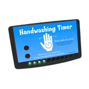 handwashing timer - touch free – multiple time settings - powered with batteries or ac adaptor - food service – schools – daycare – health facilities