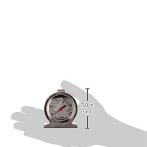 Fox Run Stainless Steel Oven Thermometer, 1.5 x 2.5 x 3 inches, Metallic