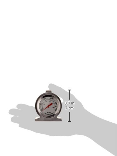 Fox Run Stainless Steel Oven Thermometer, 1.5 x 2.5 x 3 inches, Metallic