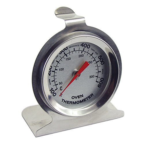 Fox Run Stainless Steel Oven Thermometer, 1.5 x 2.5 x 3 inches, Metallic