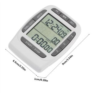 Timer, Kitchen Timer, LCD Large Display 3 Channels Digital Timer, Loud Volume Alarm Desk Timers for Kitchen,Classroom, Teacher, Toothbrush, Exercise, Oven, Baking, Table