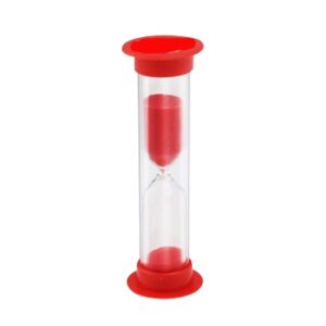 Gilroy 1pc Hourglass Sand Timer, Glass Sandglass Hourglass Timer 3 Minutes for Kids Children Brush Teeth Time Gadget Toy Gift, Random Color Random Color