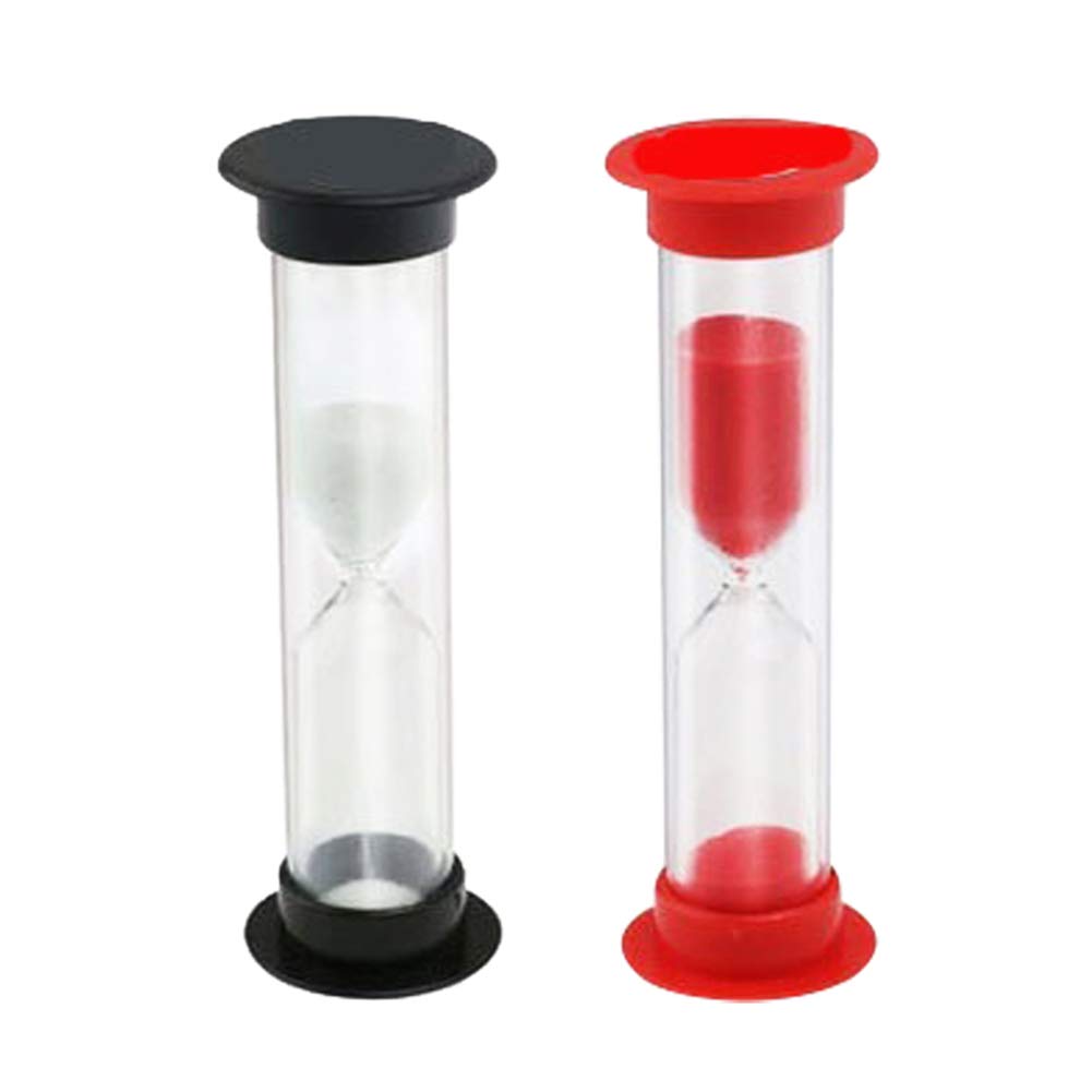 Gilroy 1pc Hourglass Sand Timer, Glass Sandglass Hourglass Timer 3 Minutes for Kids Children Brush Teeth Time Gadget Toy Gift, Random Color Random Color