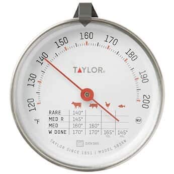 Taylor 5939 Taylor 5939N Analog Bimetal Meat Thermometer, NSF Listed