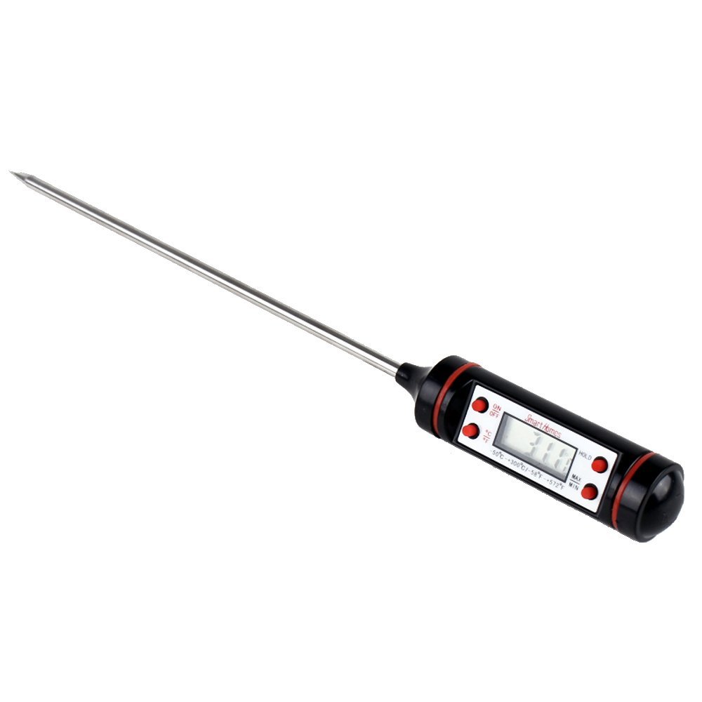 SmartHomes Digital Meat Cooking Thermometer - Ideal Oven Temperature Probe For Food, Grill, BBQ | FREE Recipe Bonus | Auto Shut-off For Maximum Battery Life