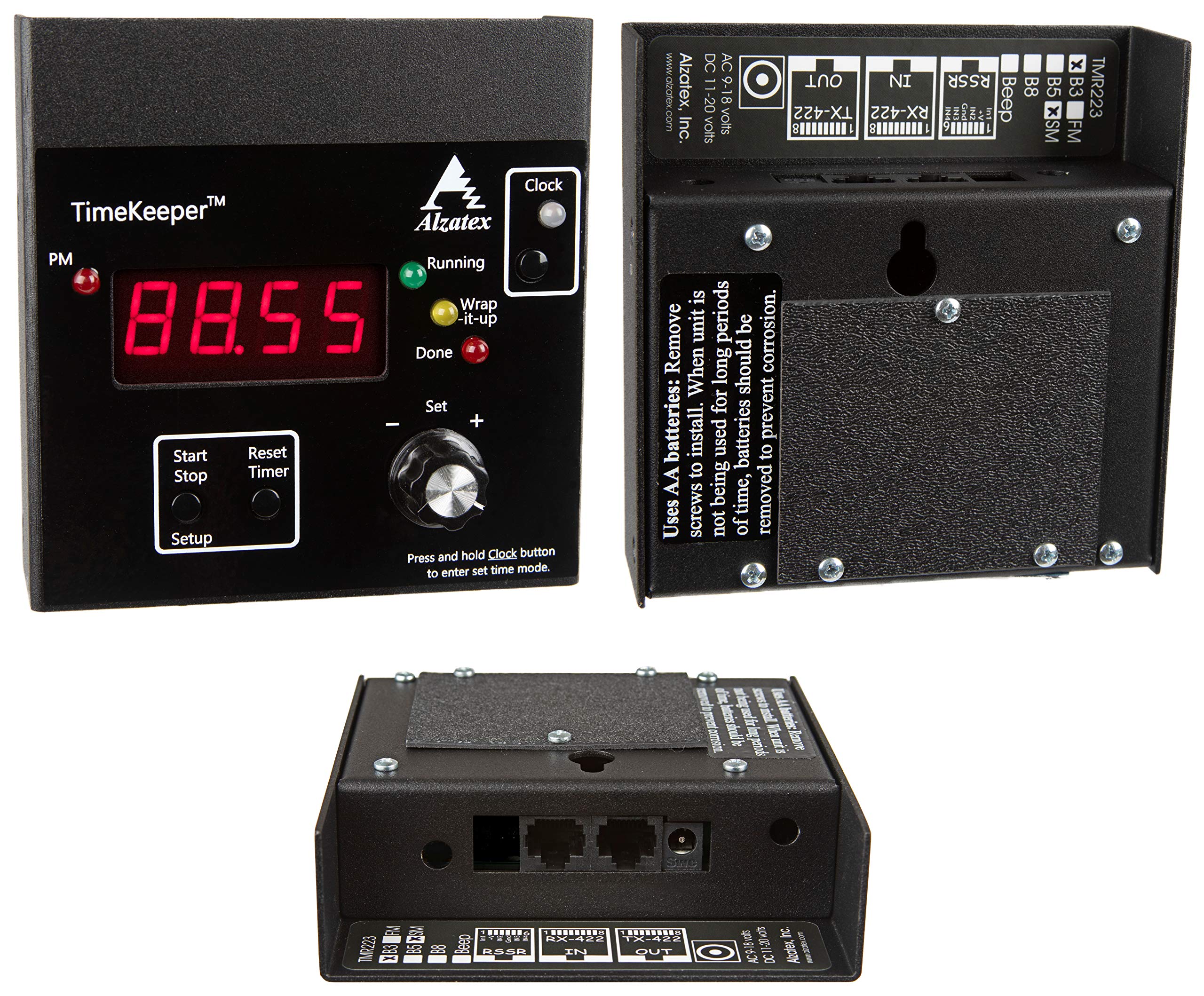 Alzatex Presentation Timer with Red-Yellow-Green Stop Lights