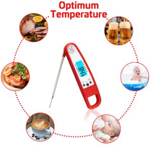 Instantaneous Digital BBQ Reading Meat, Food,Candy Thermometer/Probe Water-Resistant New Super Accurate