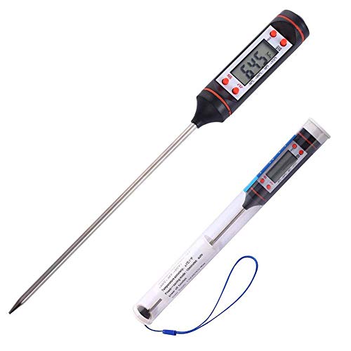 Digital Meat Thermometer Cooking Food Kitchen BBQ Probe Water Milk Oil Liquid