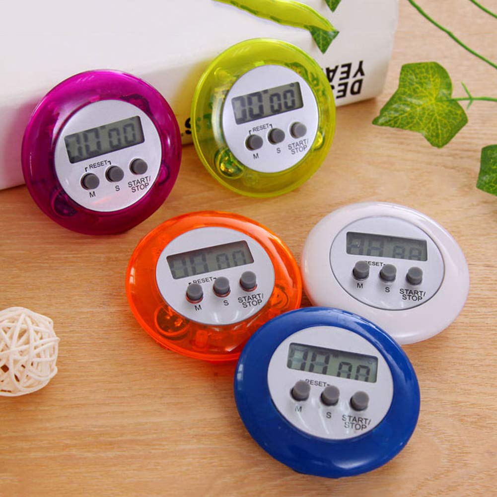 discountstore145 Timers for Kitchen Digital Kitchen Timer Countdown Stopwatch Timer with Loud Alarm Large Display Orange