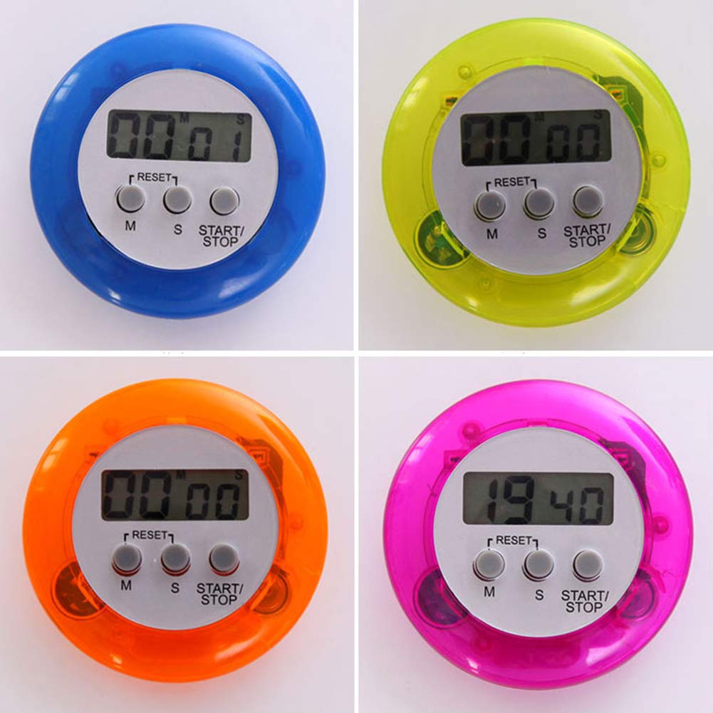 discountstore145 Timers for Kitchen Digital Kitchen Timer Countdown Stopwatch Timer with Loud Alarm Large Display Orange