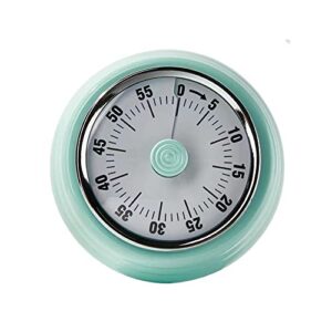 mechanical timer, kitchen timer reminder management timer 360 degree rotation, kitchen countdown, children, teachers, classroom time management tools, learning (green)