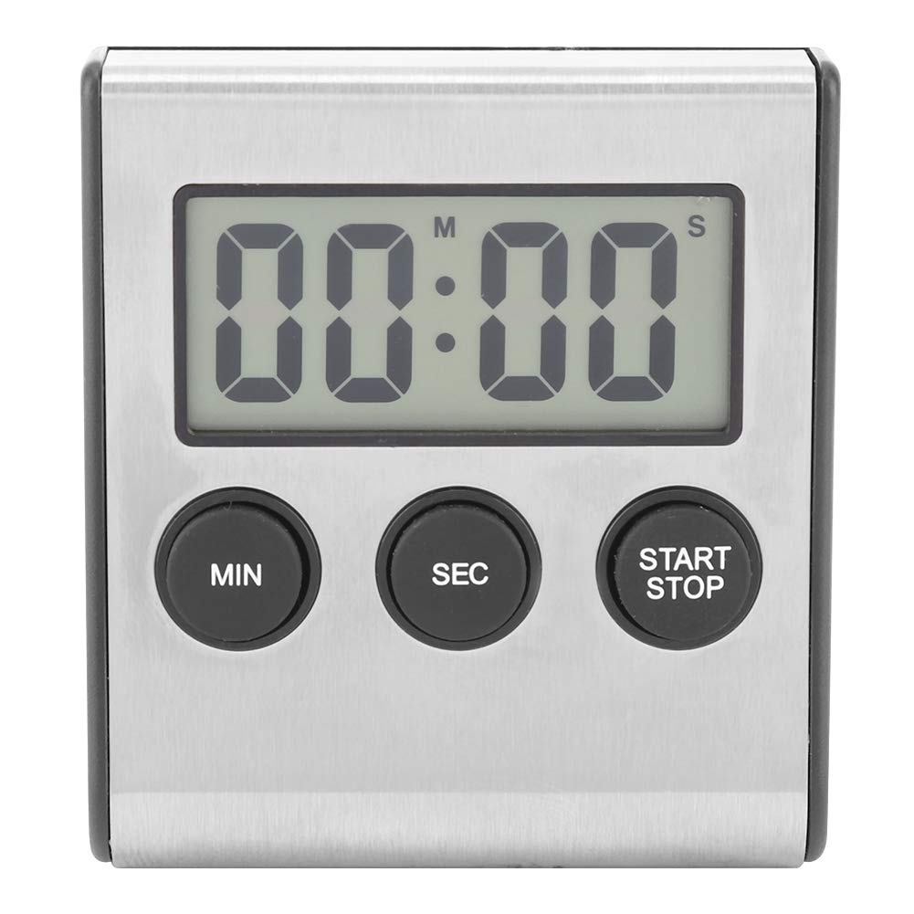 Digital Timer, Digital Timer, Large LCD Display Digital Kitchen Timer with Back Stand Support Wall Mounted and Desktop Countdown Stopwatch Timer for Cooking, Gym, BBQ, Kids, Teacher