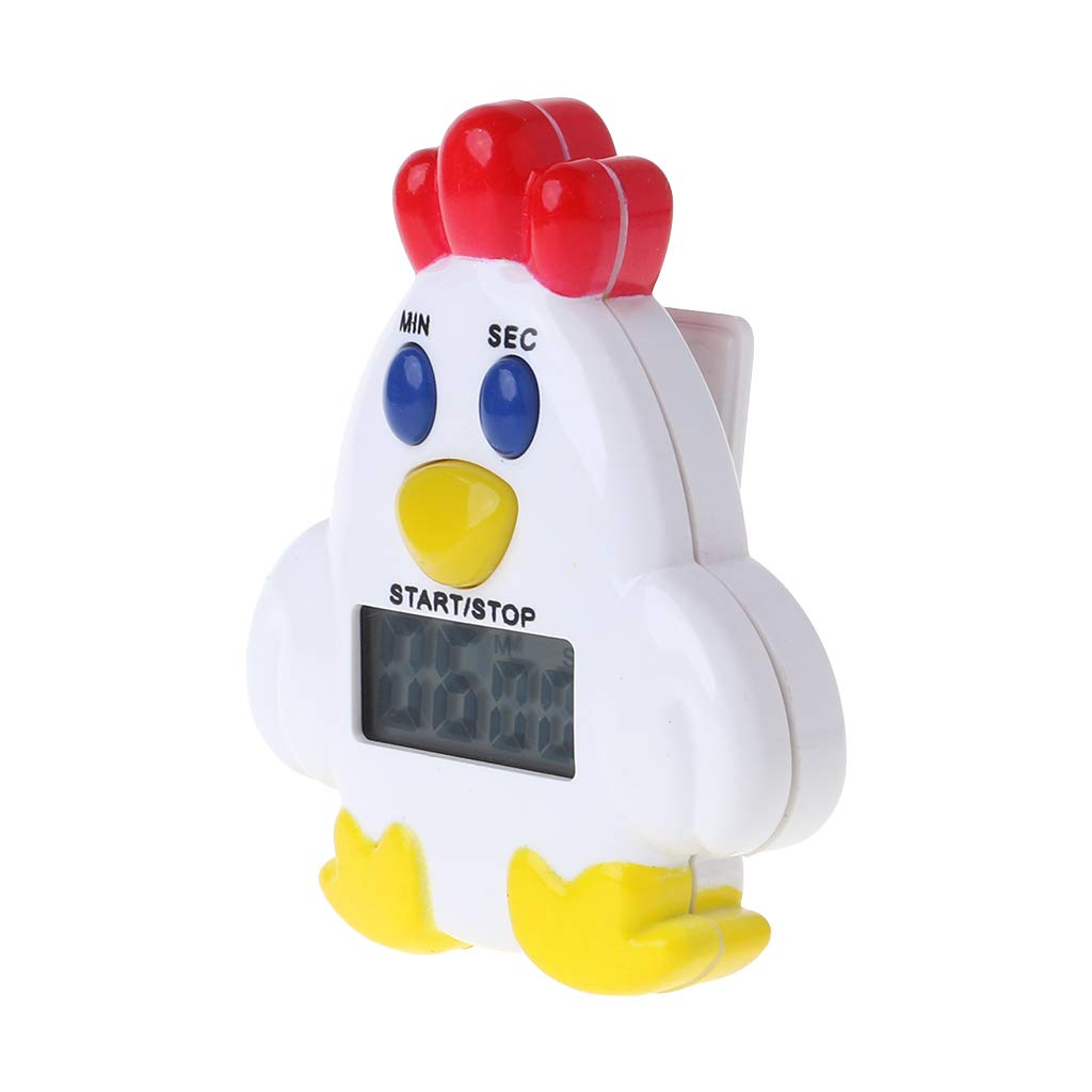 HELYZQ Kitchen Timer Cute Cartoon Chicken Electronic LCD Digital Countdown Kitchen Timer Cooking Baking Helper 100 Minutes Reminder