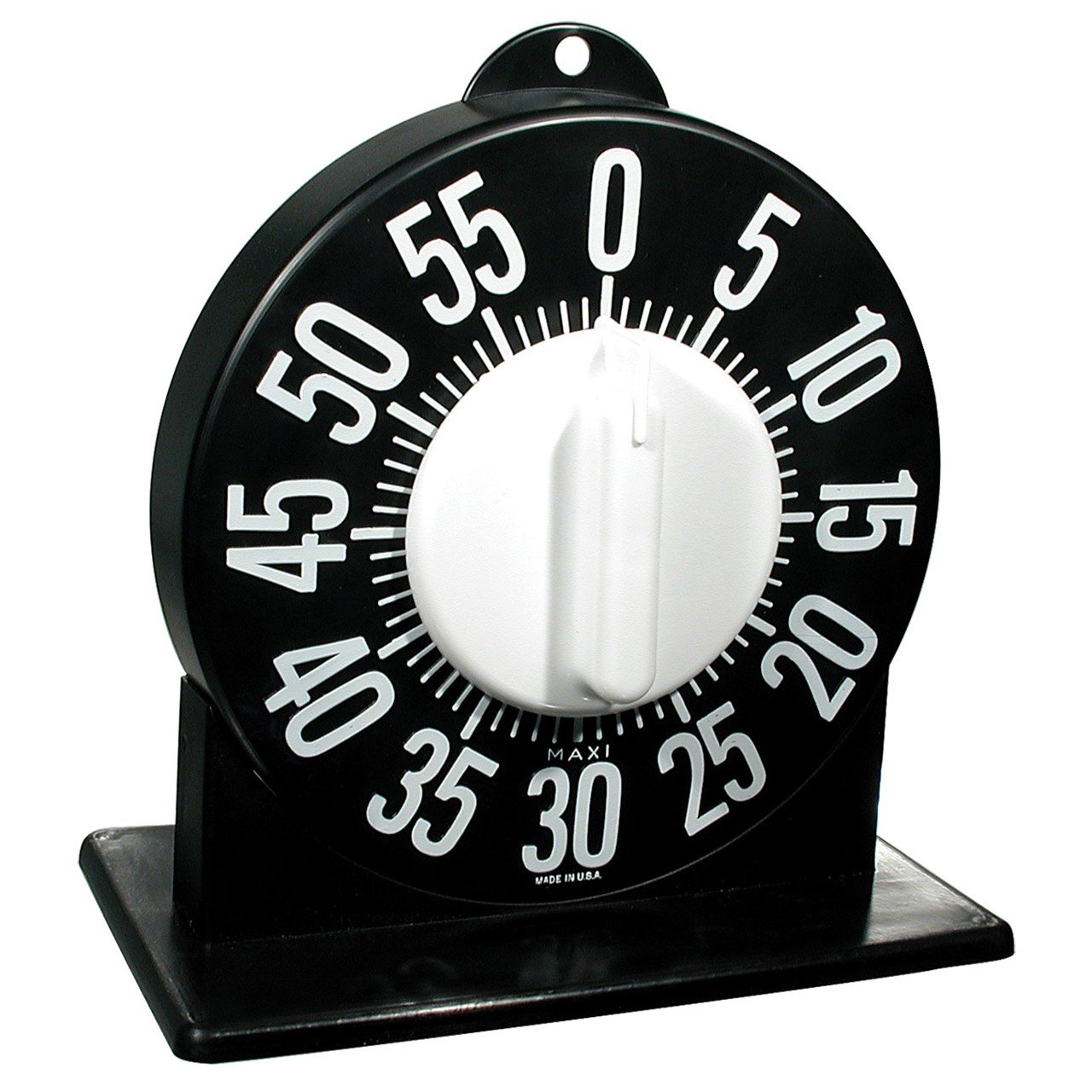 Tactile Long Ring Low Vision Timer with Stand - Black Dial