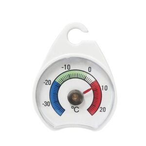 Tsugar Refrigerator Thermometer, -30~30°C/-20~80°F Indicator Thermometer, Classic Fridge Thermometer Large Dial with Red Indicator Thermometer for Freezer Cooler with Hanging Hook