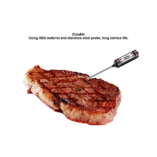 Cooking Thermometer, Stainless Steel Probe Temperature Pen for Outdoor for Barbecue for Kitchen for Meat