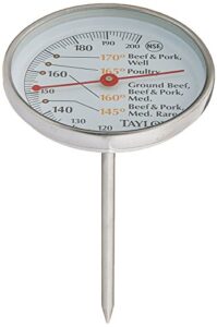 taylor meat thermometer meat 120 to 200 deg f 2-3/4" dia. dial