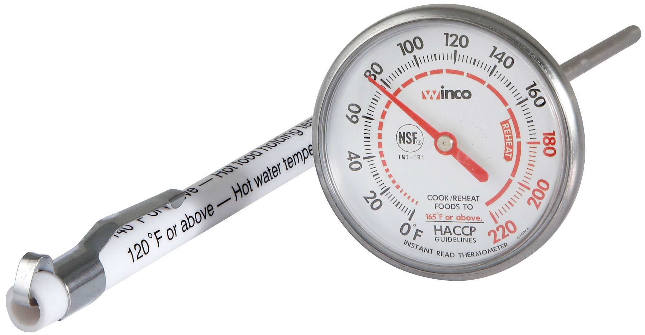 Winco Dial Instant Read Thermometer with 5-Inch Probe