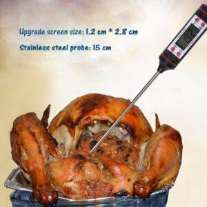 Savoury USA Cooking Thermometer - Digital Thermometer - Food Thermometer - Meat Thermometer - Instant Read Thermometer - Best Thermometer for all Food, BBQ, Candy, Sugar, Grill and Liquid.