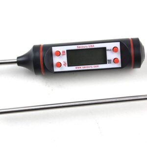 Savoury USA Cooking Thermometer - Digital Thermometer - Food Thermometer - Meat Thermometer - Instant Read Thermometer - Best Thermometer for all Food, BBQ, Candy, Sugar, Grill and Liquid.