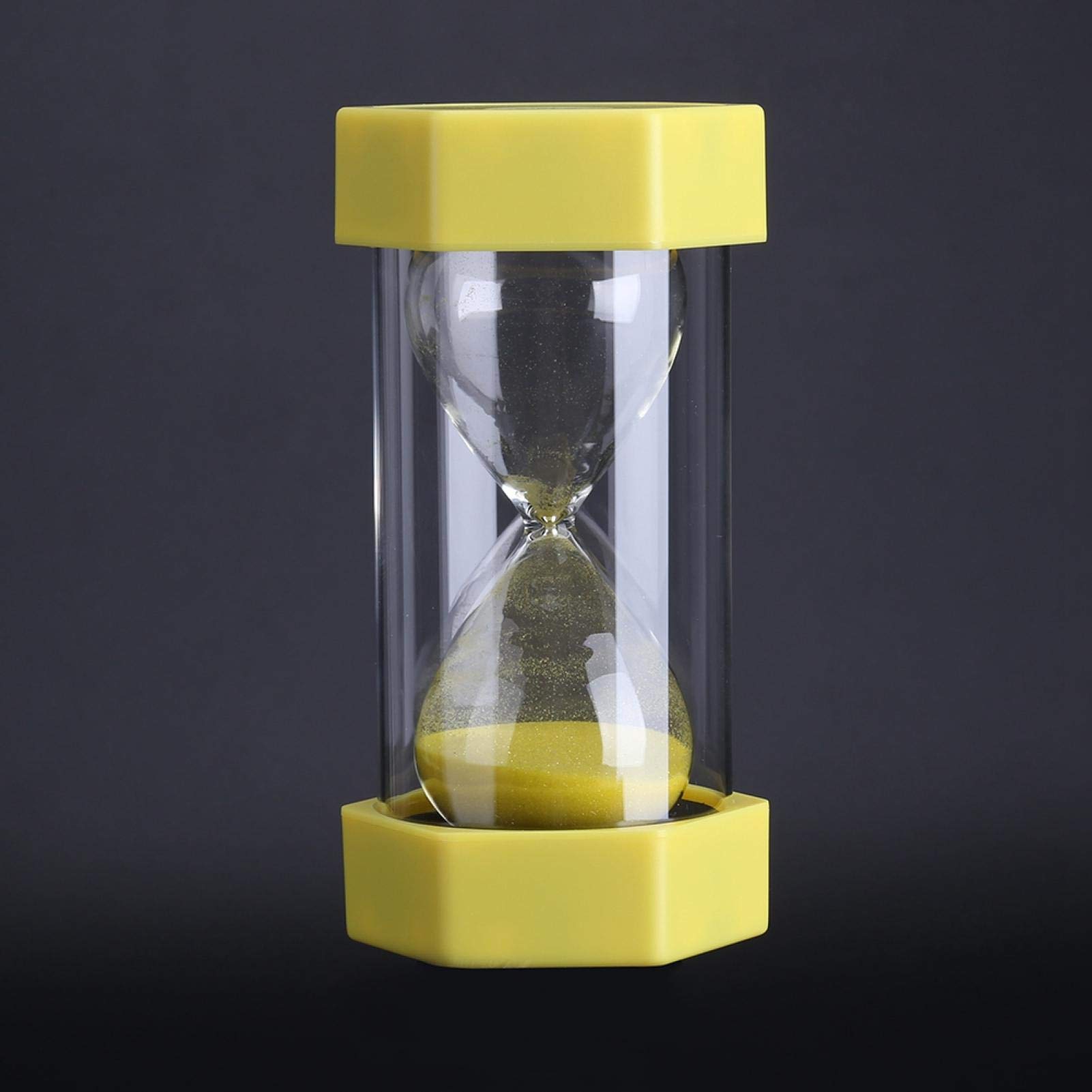 Sand Timer, Colorful Hourglass Timer 3/10/20/30/60 Minutes Sandglass Timer for Home Kitchen Office Classroom Games(Yellow-3 mins)