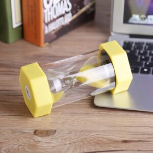 Sand Timer, Colorful Hourglass Timer 3/10/20/30/60 Minutes Sandglass Timer for Home Kitchen Office Classroom Games(Yellow-3 mins)