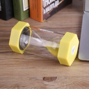 Sand Timer, Colorful Hourglass Timer 3/10/20/30/60 Minutes Sandglass Timer for Home Kitchen Office Classroom Games(Yellow-3 mins)