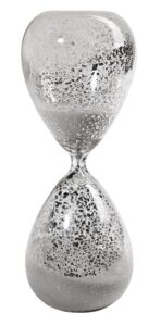 a&b home 1 hr. mercury hour glass sand timer 10" white