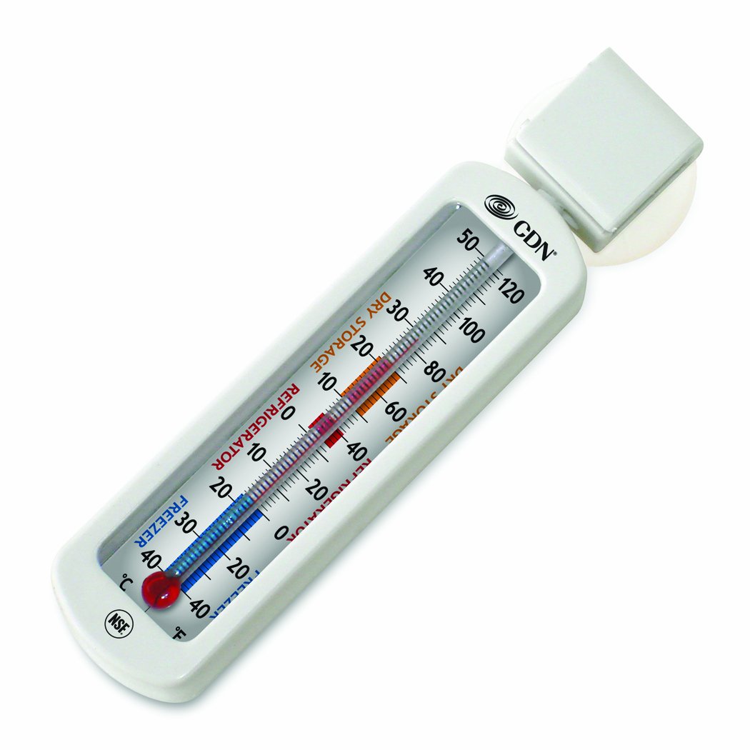 CDN EFG120 ProAccurate Economy Refrigerator/Freezer Thermometer, -40 Degree F to 120 Degree F/-40 Degree C to 50 Degree C