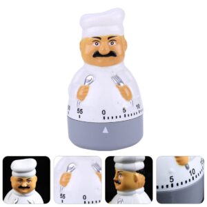 2pcs Cook Timer Kitchen Timer Cartoon Cooking Timekeeper Digital Kitchen Timer Electric Timers Cooking Cartoon Wind up Kitchen Timer Kids Food White Reminder Manual Plastic Student