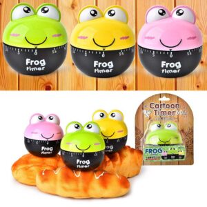 MEIYIN Cartoon Frog Timer Cooking Mechanical Alarm Sleep Reminder Clocks Kitchen Supply