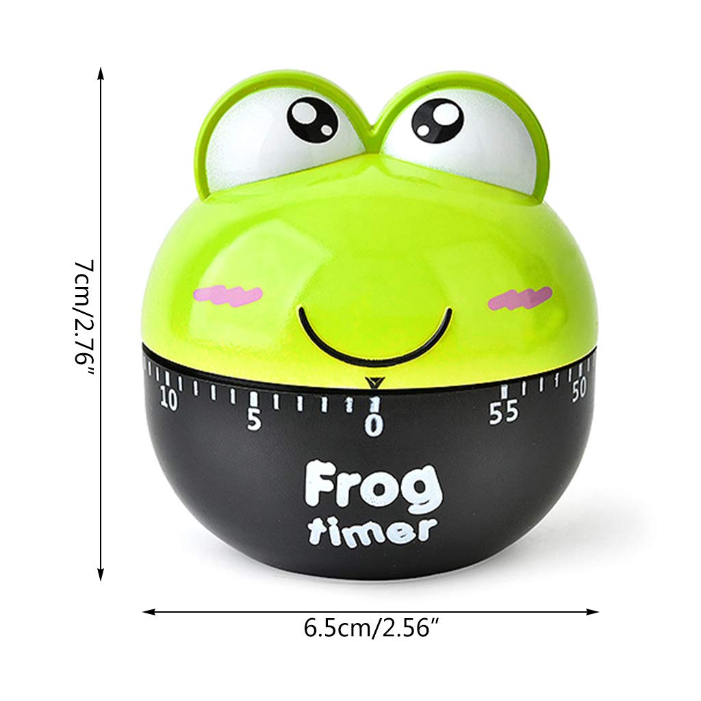 MEIYIN Cartoon Frog Timer Cooking Mechanical Alarm Sleep Reminder Clocks Kitchen Supply