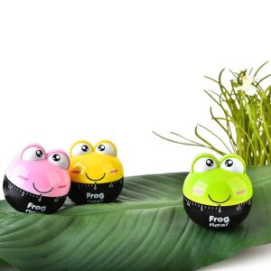 MEIYIN Cartoon Frog Timer Cooking Mechanical Alarm Sleep Reminder Clocks Kitchen Supply