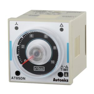 autonics at8sdn power on start type 8pin plug type star-delta timer 100-240vac/24-240vdc made in korea