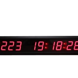 AZOOU 1.8" 10 Digits LED Days Countdown Timer Count up to 10000 Days Digital Countdown Clock with Ir Remote Control Red Color