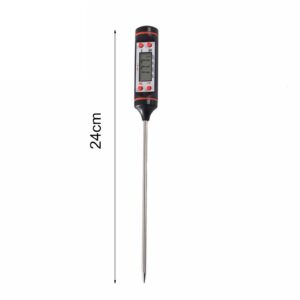 narutosak Meat Thermometer Digital Instant Read for Grilling Kitchen Cooking for Candy Thermometer for Outdoor Black