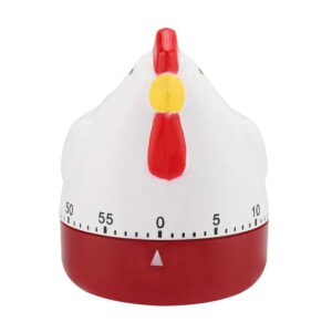 Digital Clocks Rooster Timer Mechanical Chicken Shaped Novelty Kitchen Timer 60 Mins Cooking Timer Alarm Reminder for Cooking Baking Digital Timer