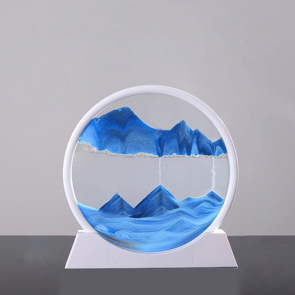 FEMUN,Hourglass,Sand Art Liquid Motion,Sand Timer,Moving Sand Art,Quicksand Decor,Sand Clock,Glass Hourglass-Can be Used in Living Room, Bedroom, Kitchen, Study, Reading Room, Classroom.