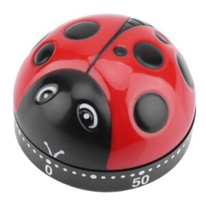 kitchen eggs timer, magt ladybug kitchen timer 60 minutes timer mechanical wind-up timer kitchen cooking timer for offices labs