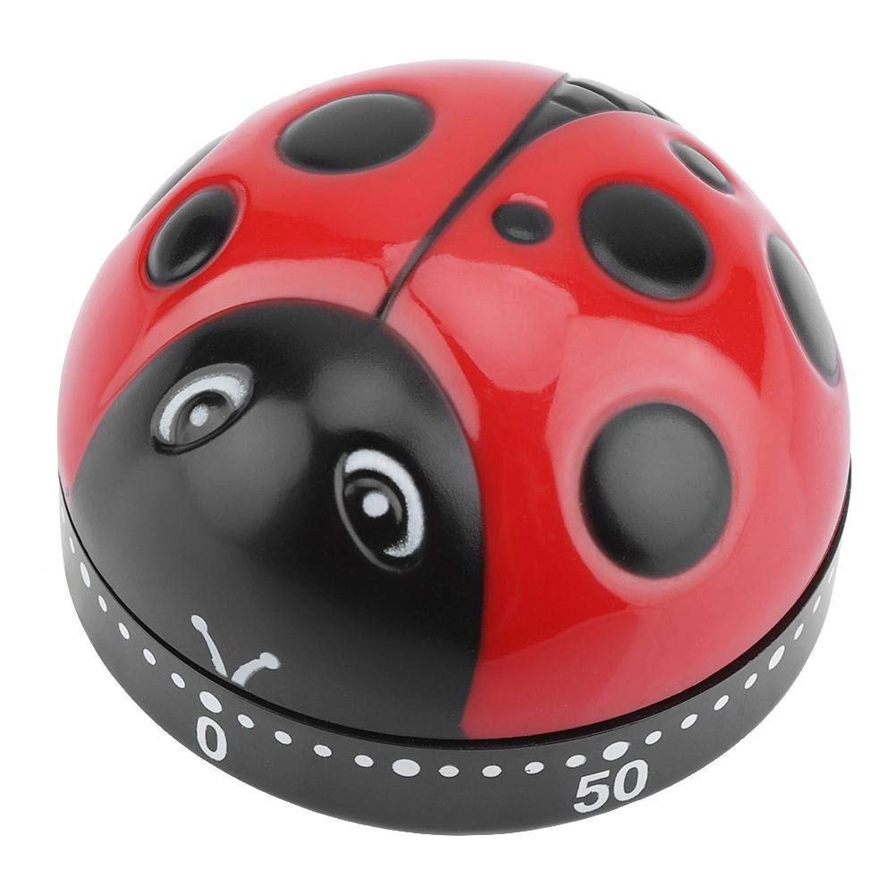 Kitchen Eggs Timer, MAGT Ladybug Kitchen Timer 60 Minutes Timer Mechanical Wind-Up Timer Kitchen Cooking Timer FOR Offices Labs