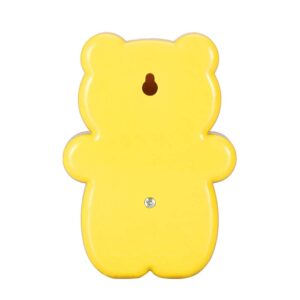 Cute Kitchen Timer, Mechanical Cooking Timer Cartoon Bear Shape Kitchen Manual Alarm Counters, Cook Timer, Kitchen Timer(Yellow)