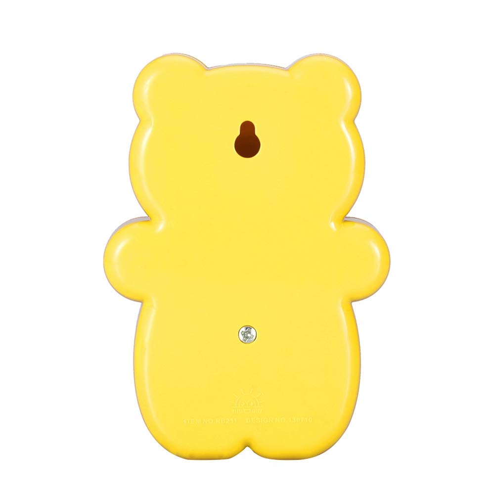 Cute Kitchen Timer, Mechanical Cooking Timer Cartoon Bear Shape Kitchen Manual Alarm Counters, Cook Timer, Kitchen Timer(Yellow)