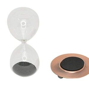 Geekfts Magnetic Hourglass Glass Sand Timer 7Inches